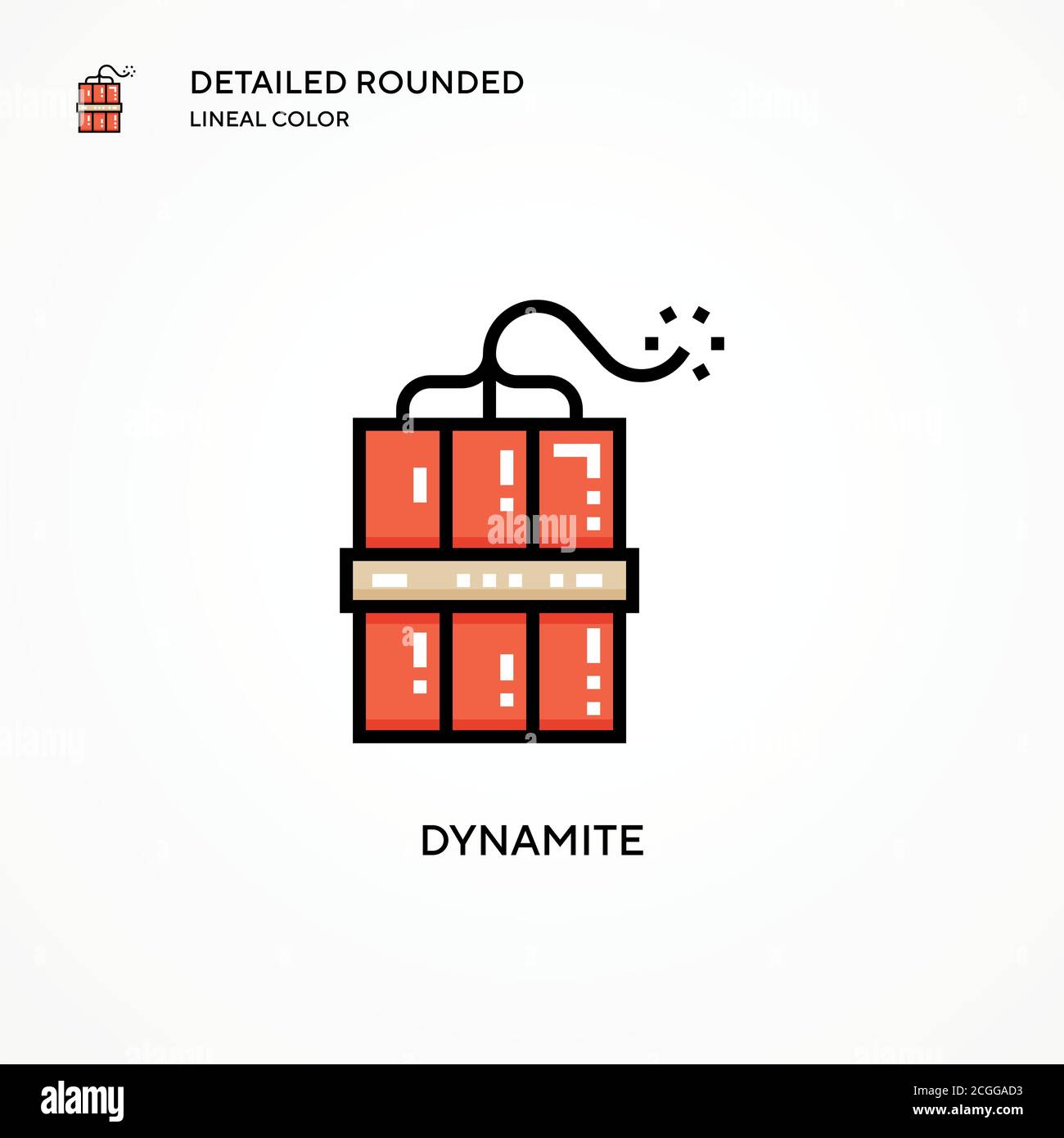Dynamite vector icon. Modern vector illustration concepts. Easy to edit ...