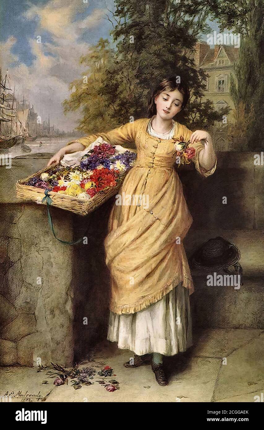 Mulready Augustus Edwin - Fading Flowers - British School - 19th ...