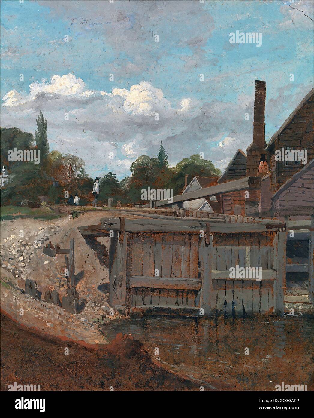 Mulready William - Lock Gate - British School - 19th Century Stock ...