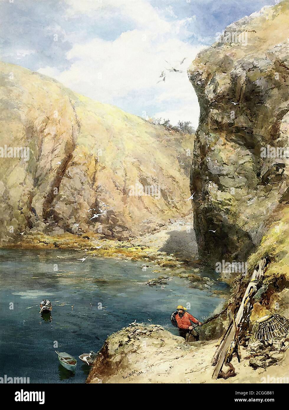 Naftel Paul Jacob - the Landing Place at Havre Gosselin Sark - British ...