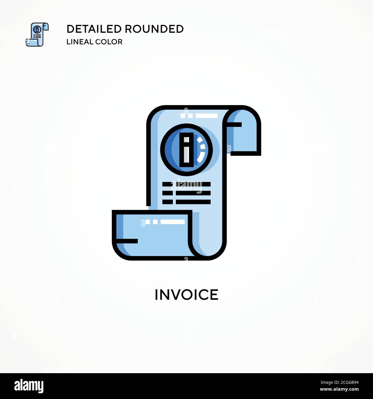 Invoice vector icon. Modern vector illustration concepts. Easy to edit ...