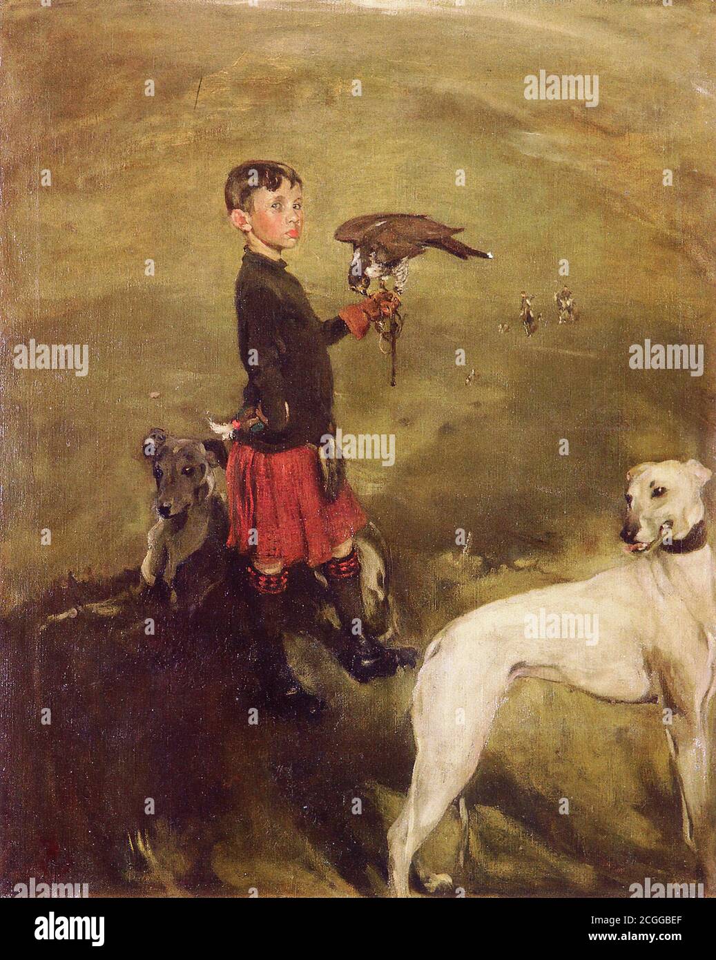 Nicholson Sir William - Hawking - British School - 19th Century Stock ...