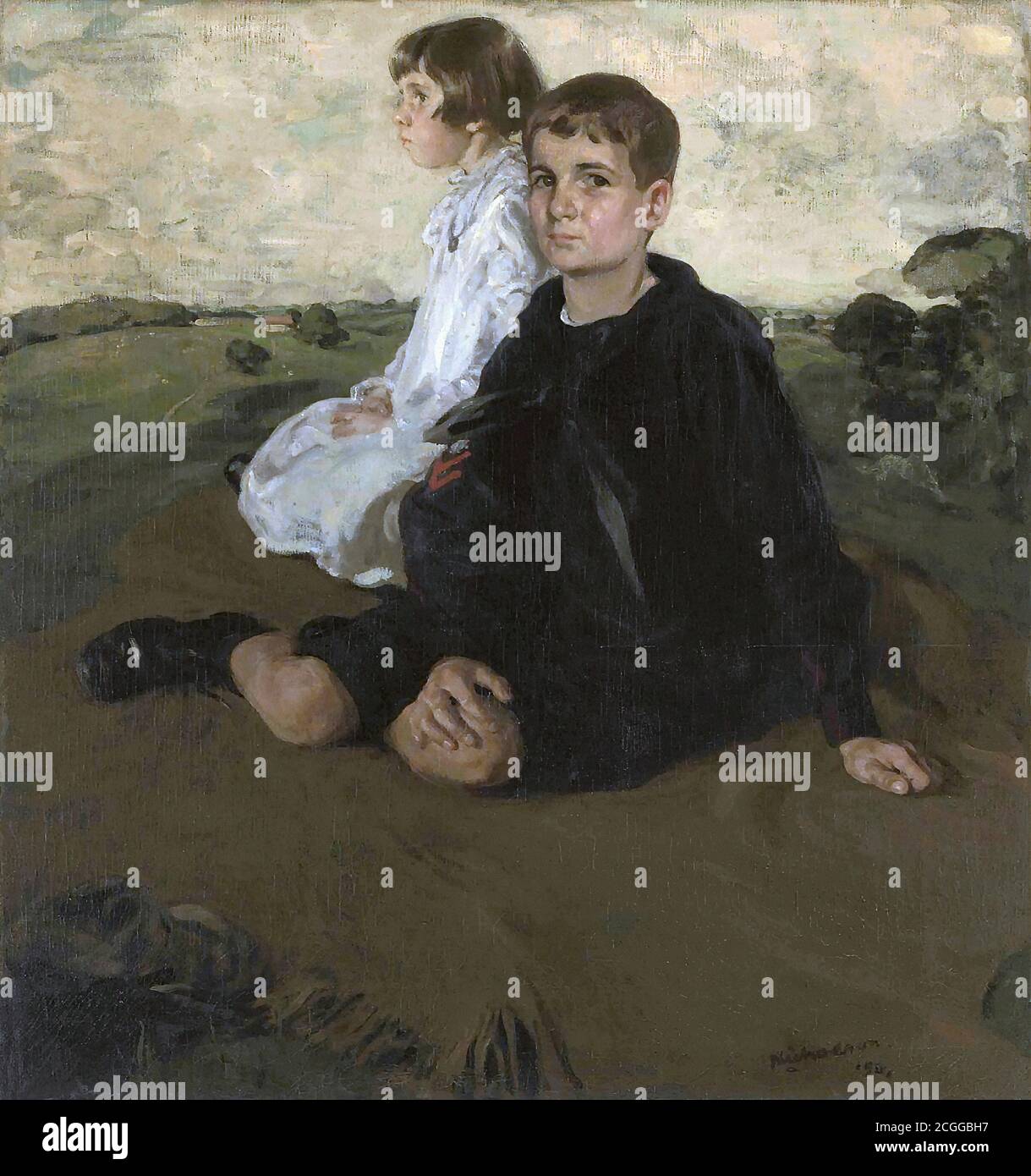 Nicholson Sir William - Portrait of the Children of General John a ...