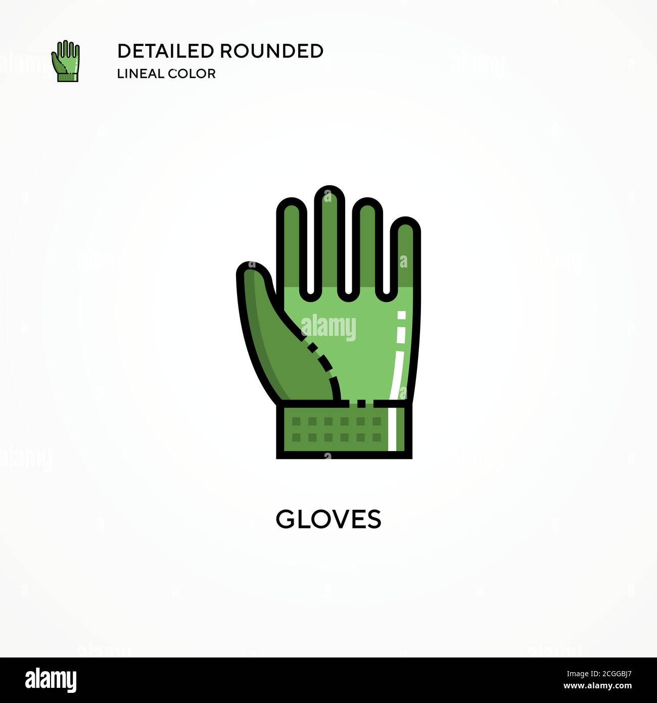 Gloves vector icon. Modern vector illustration concepts. Easy to edit ...