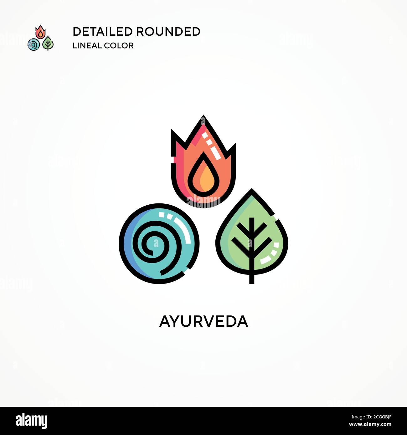 Ayurveda vector icon. Modern vector illustration concepts. Easy to edit ...