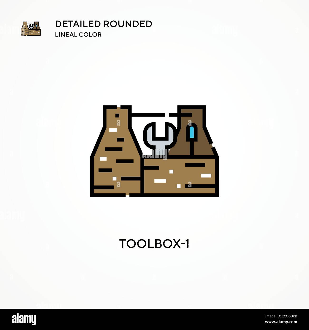 Toolbox-1 vector icon. Modern vector illustration concepts. Easy to ...