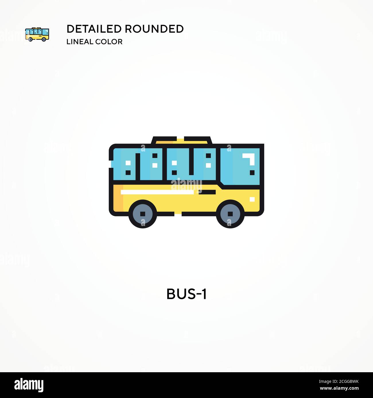 Bus-1 vector icon. Modern vector illustration concepts. Easy to edit ...