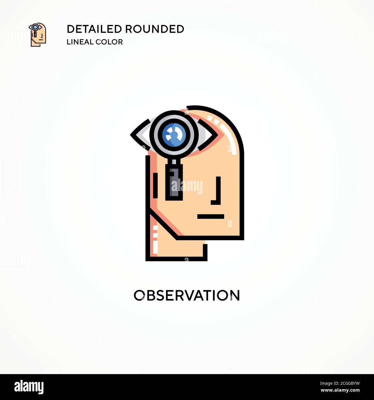Observation vector icon. Modern vector illustration concepts. Easy to ...