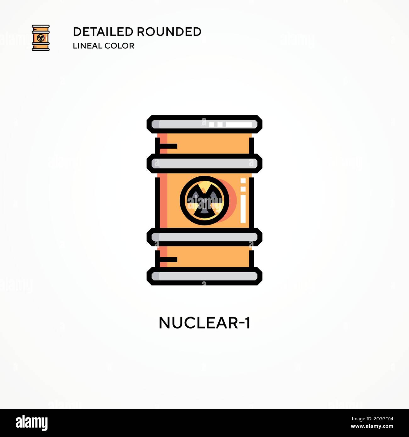Nuclear-1 vector icon. Modern vector illustration concepts. Easy to ...