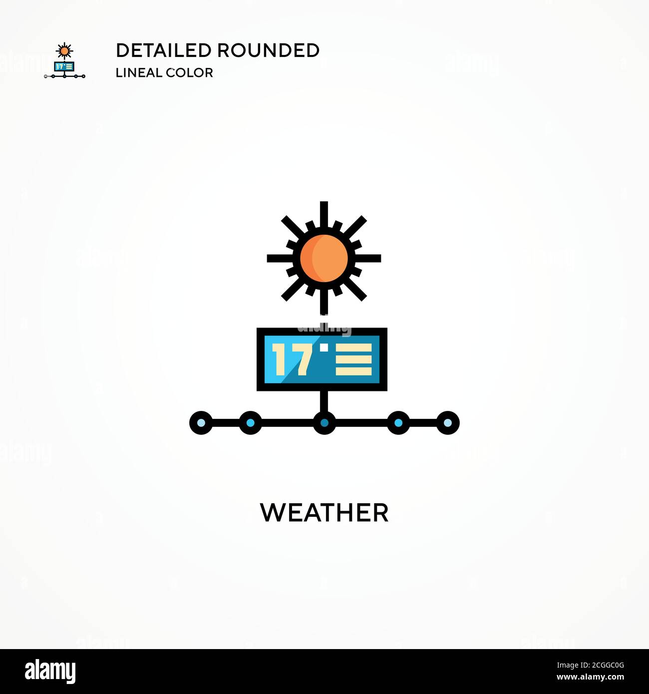 Weather vector icon. Modern vector illustration concepts. Easy to edit ...