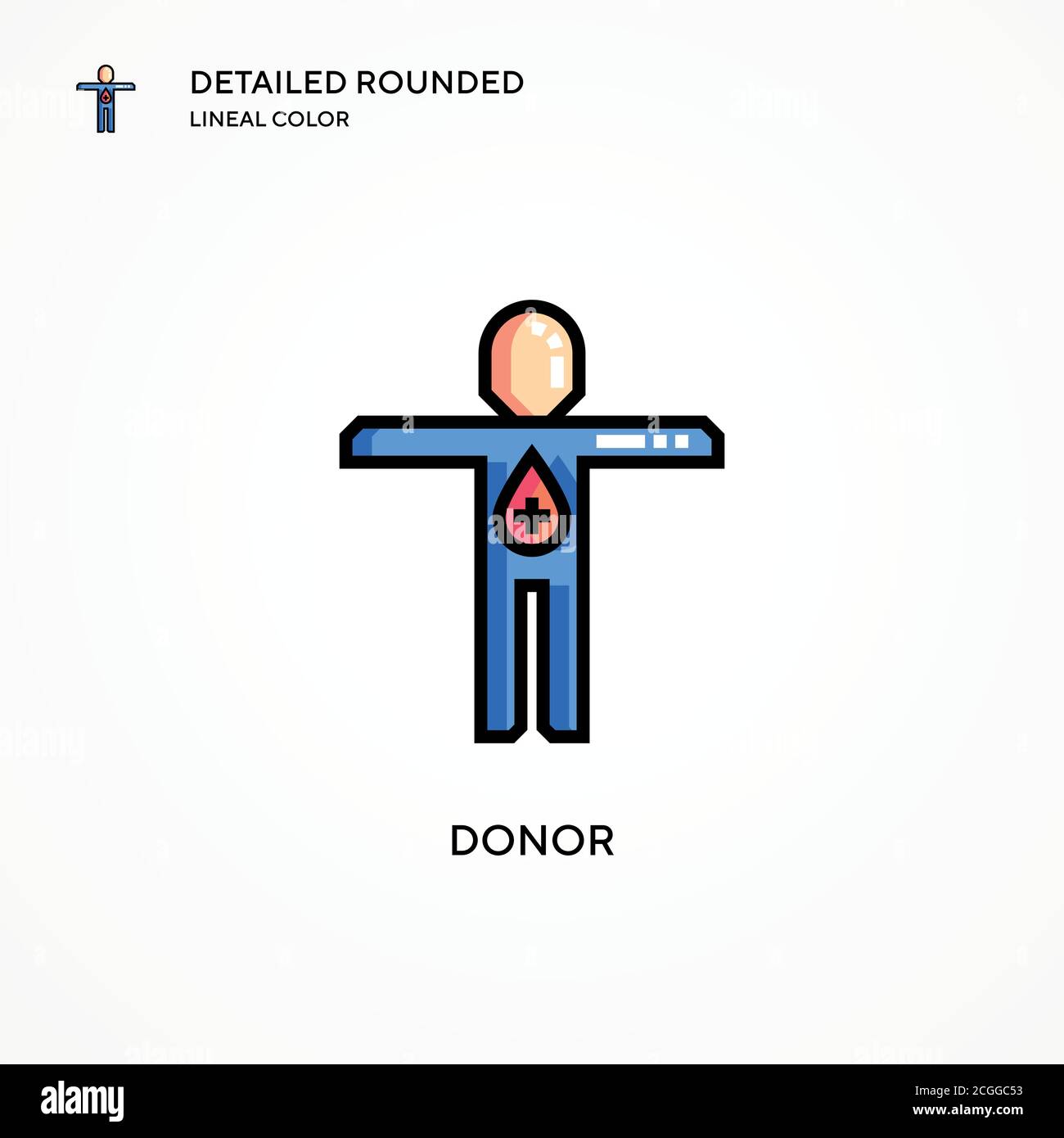 Donor vector icon. Modern vector illustration concepts. Easy to edit ...