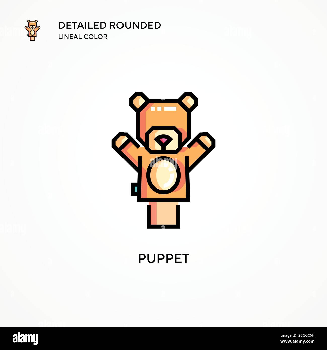 Puppet vector icon. Modern vector illustration concepts. Easy to edit ...