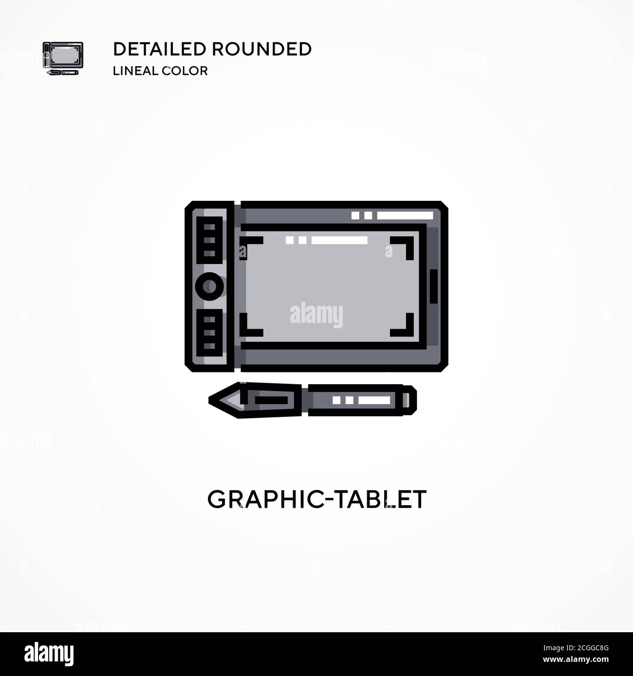 Graphic-tablet vector icon. Modern vector illustration concepts. Easy ...