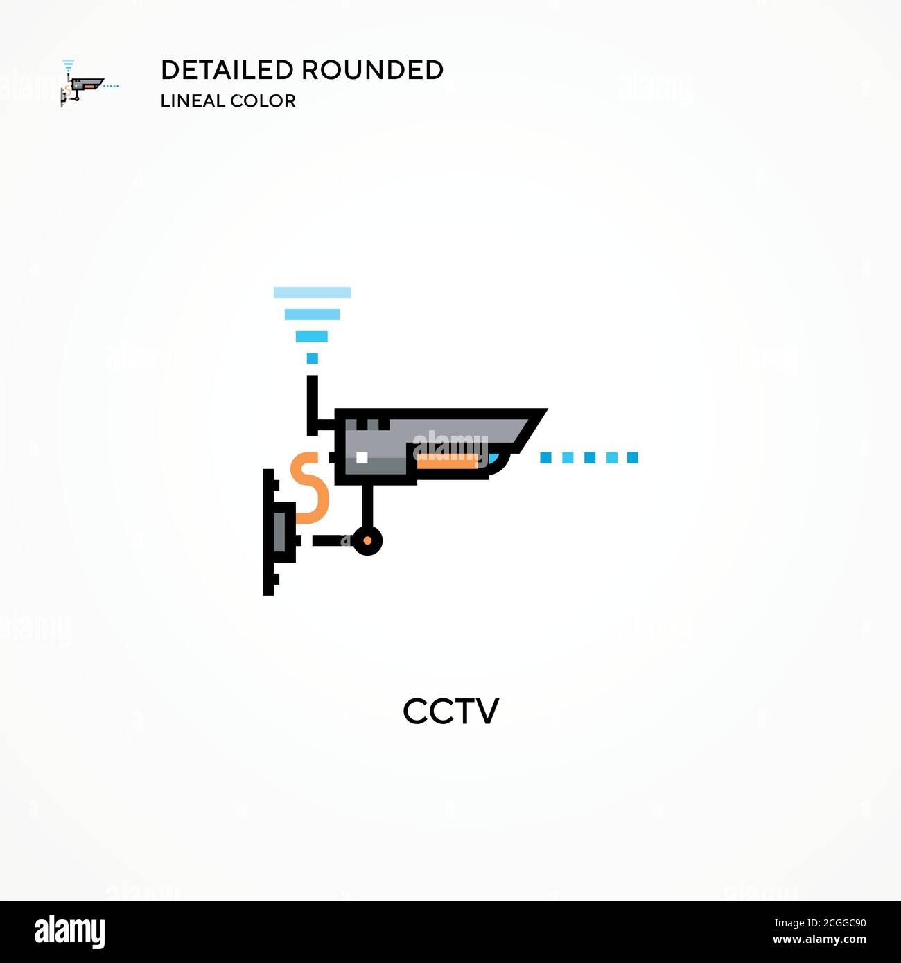 Cctv vector icon. Modern vector illustration concepts. Easy to edit and ...
