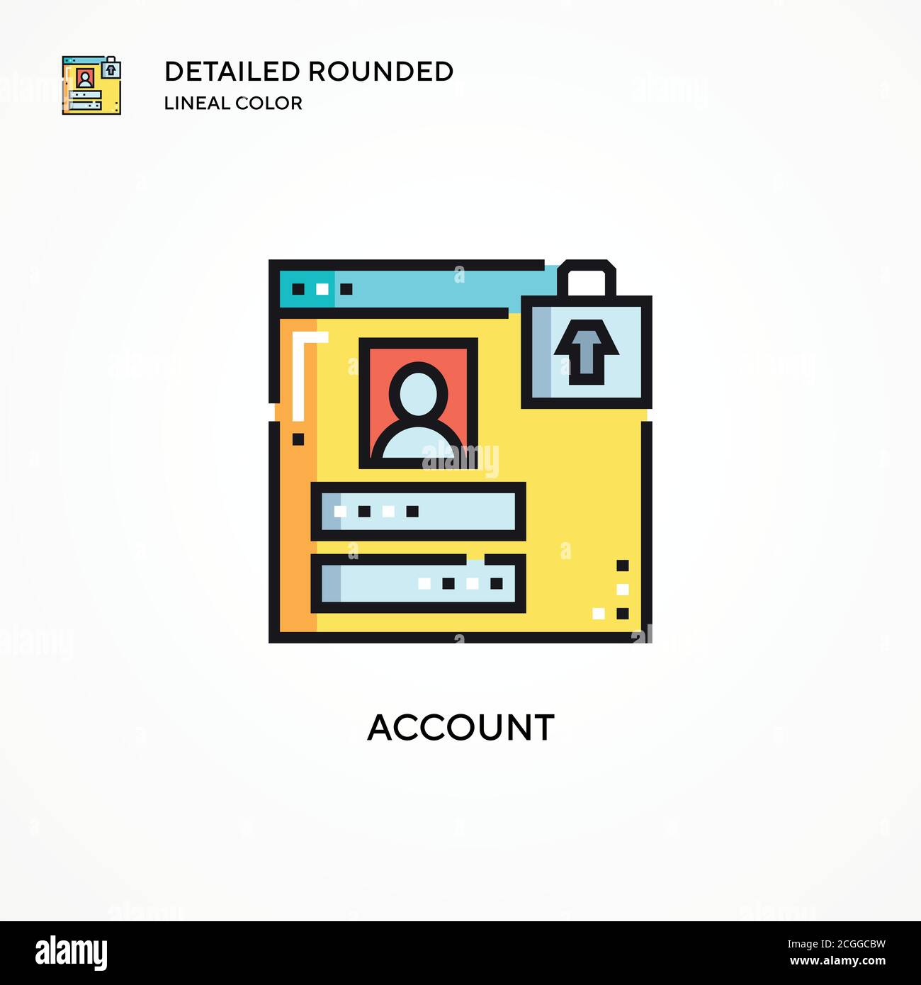 Account vector icon. Modern vector illustration concepts. Easy to edit ...