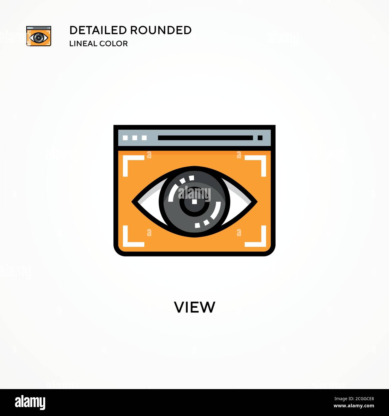 View vector icon. Modern vector illustration concepts. Easy to edit and ...