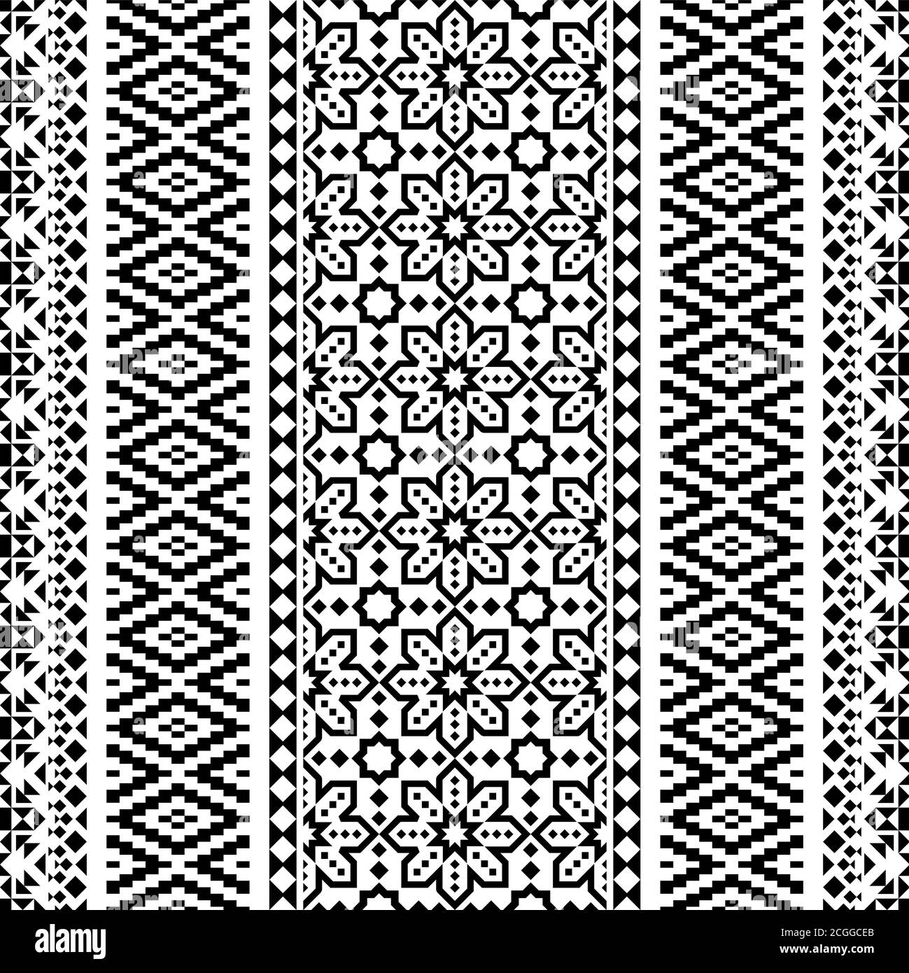 Traditional aztec seamless ethnic pattern vertical style Stock Vector ...