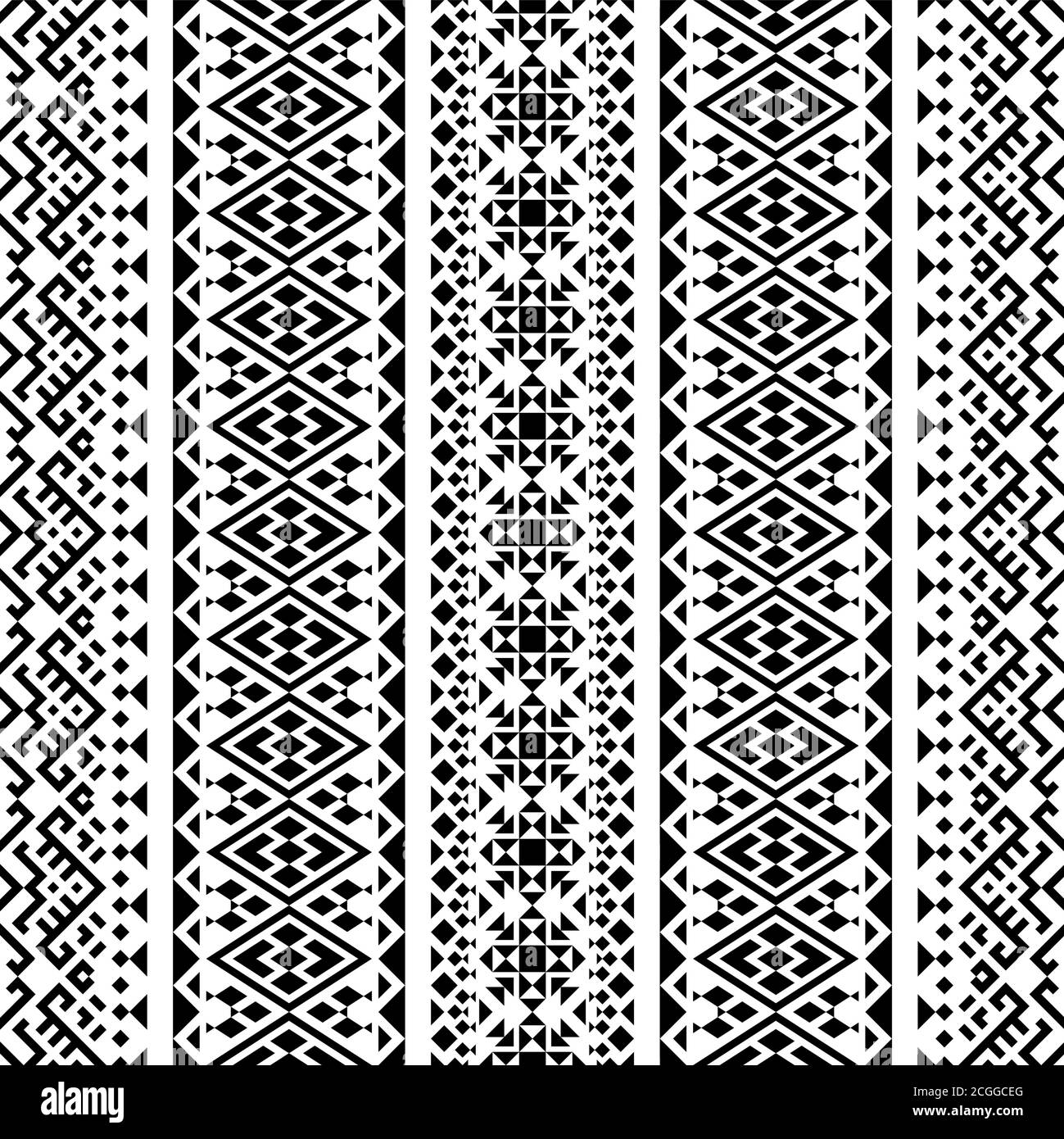 Traditional aztec seamless ethnic pattern vertical style Stock Vector ...