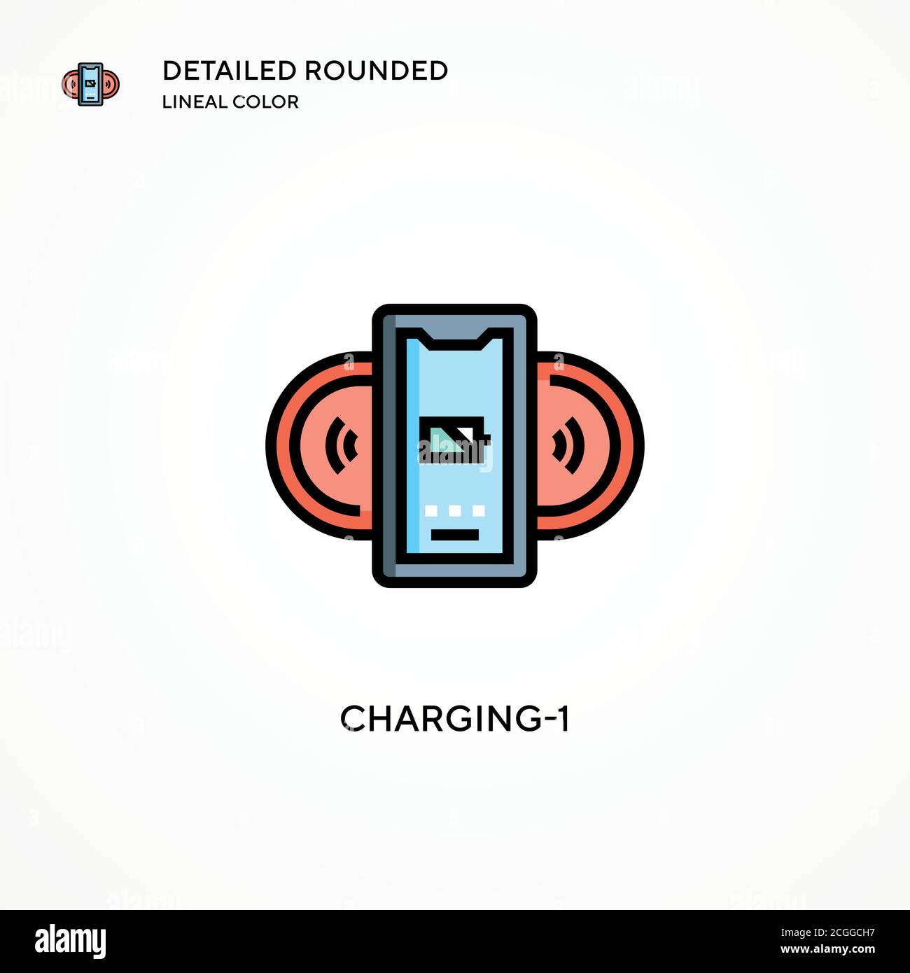 Charging-1 vector icon. Modern vector illustration concepts. Easy to ...