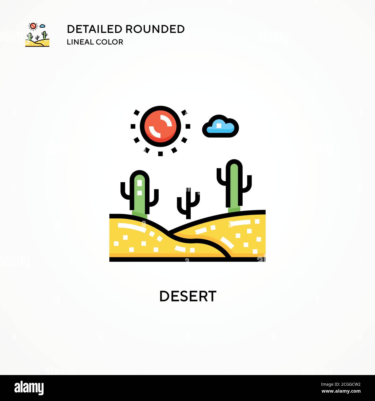 Desert vector icon. Modern vector illustration concepts. Easy to edit ...