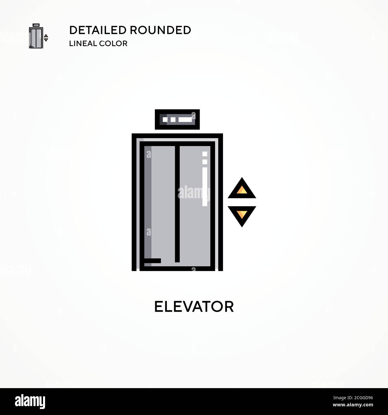 Elevator vector icon. Modern vector illustration concepts. Easy to edit ...