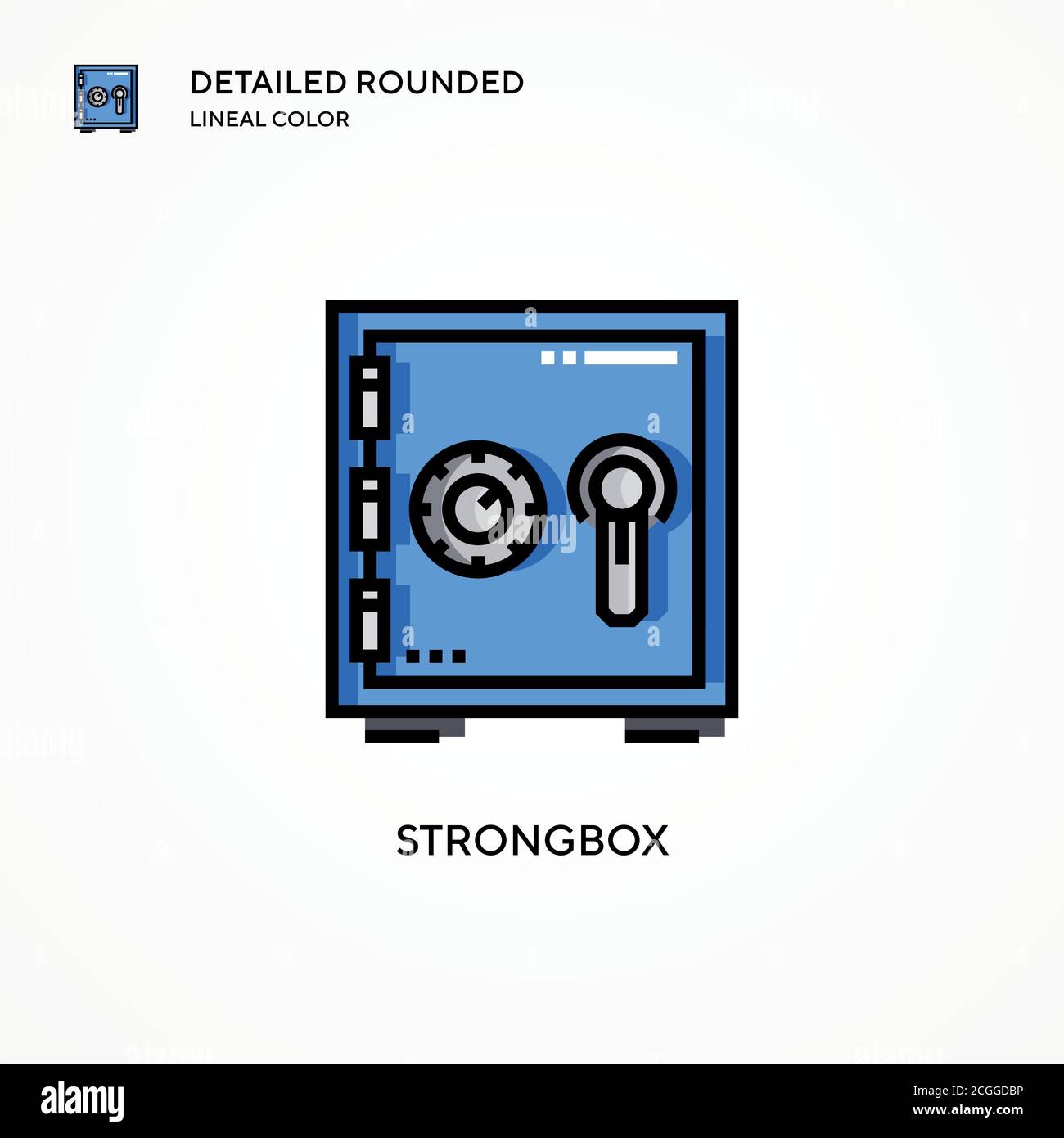 Strongbox vector icon. Modern vector illustration concepts. Easy to ...