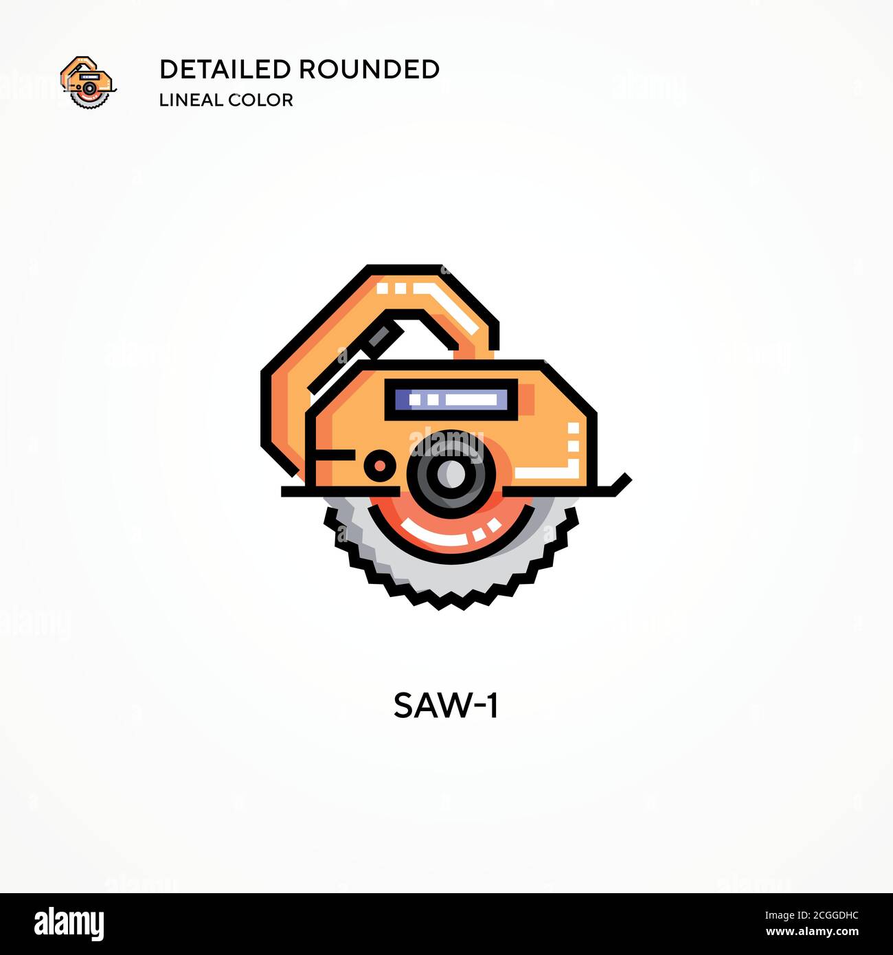Saw-1 vector icon. Modern vector illustration concepts. Easy to edit ...