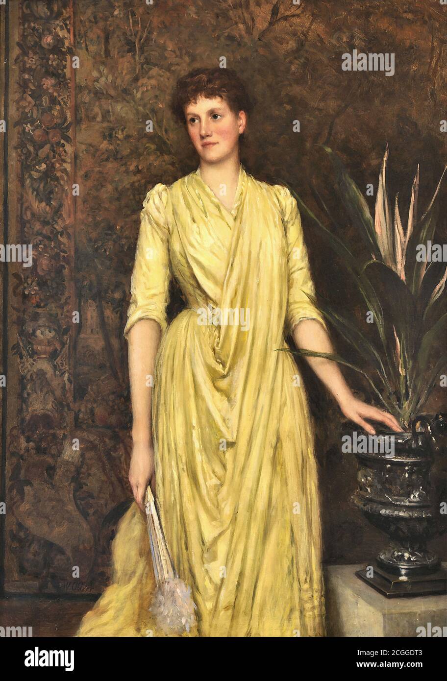 Oliver William - Portrait of Mrs Ambler - British School - 19th Century ...