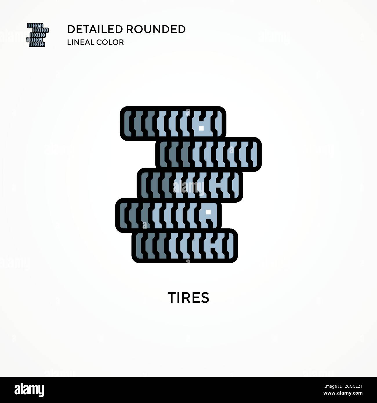 Tires vector icon. Modern vector illustration concepts. Easy to edit ...