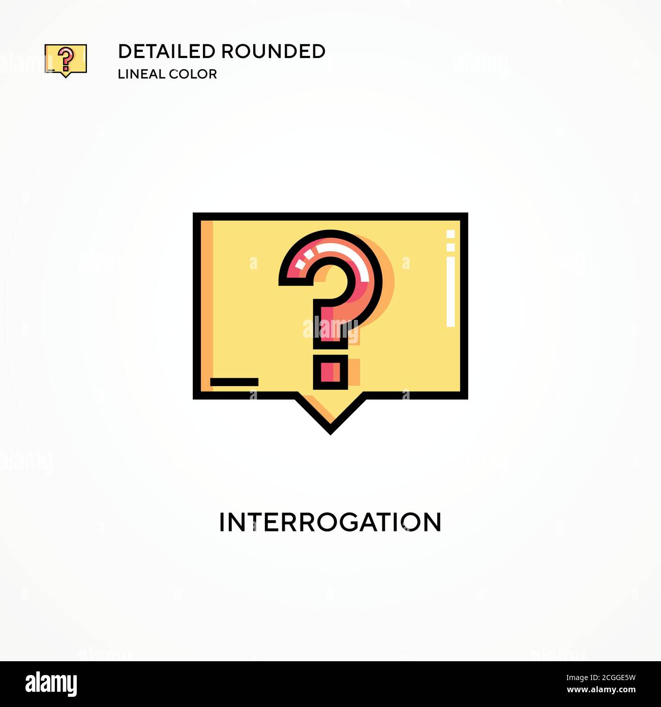 Interrogation vector icon. Modern vector illustration concepts. Easy to ...