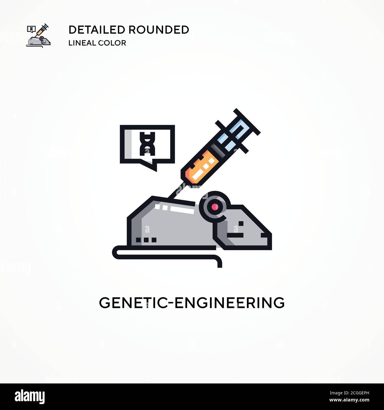 Genetic-engineering vector icon. Modern vector illustration concepts ...