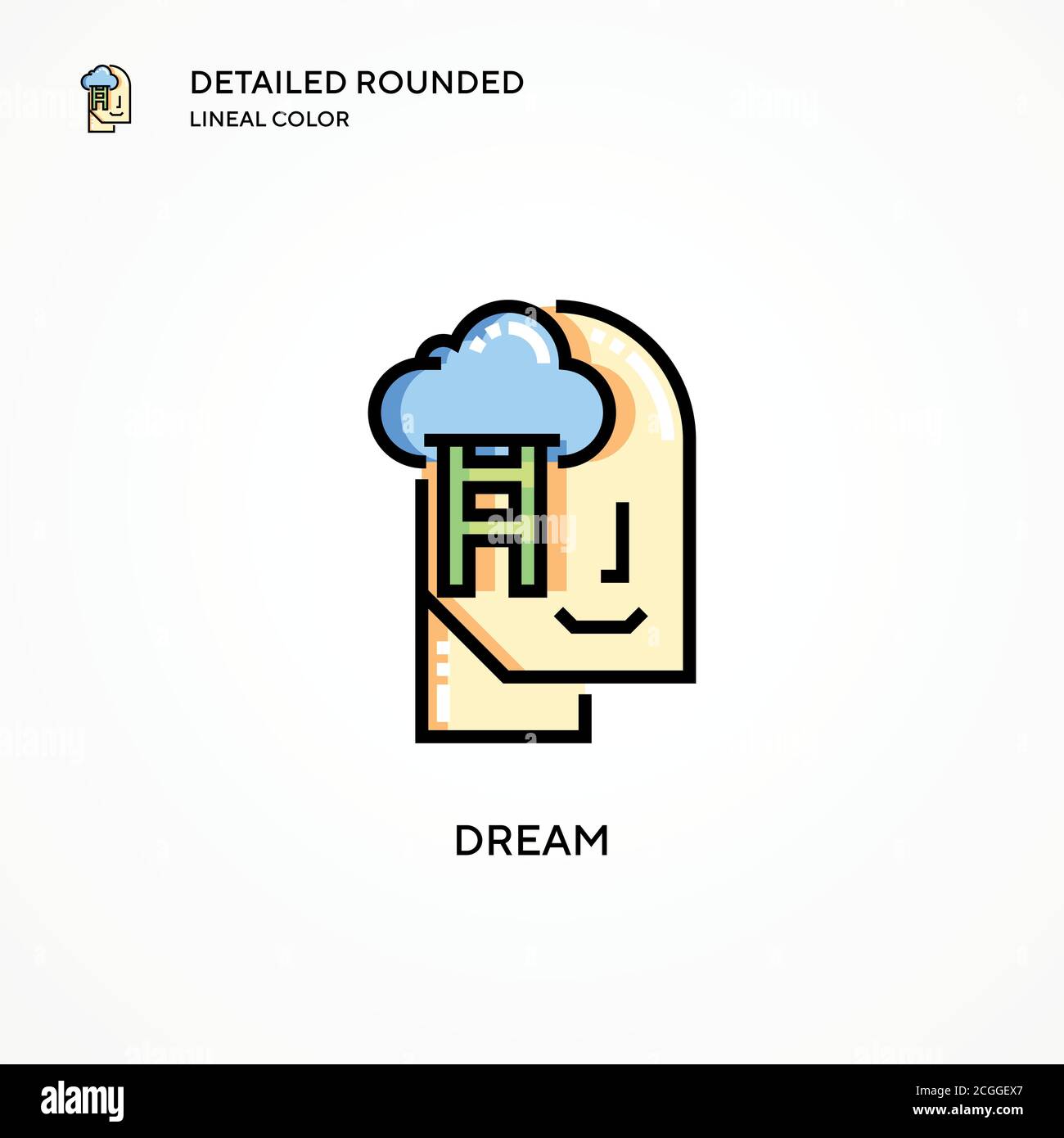 Dream vector icon. Modern vector illustration concepts. Easy to edit ...