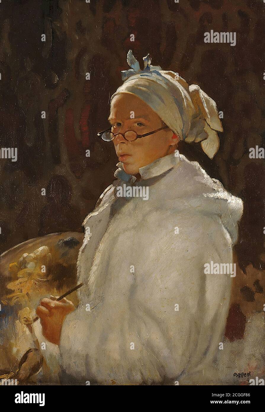 Orpen Sir William - Self Portrait with Glasses - British School - 19th ...