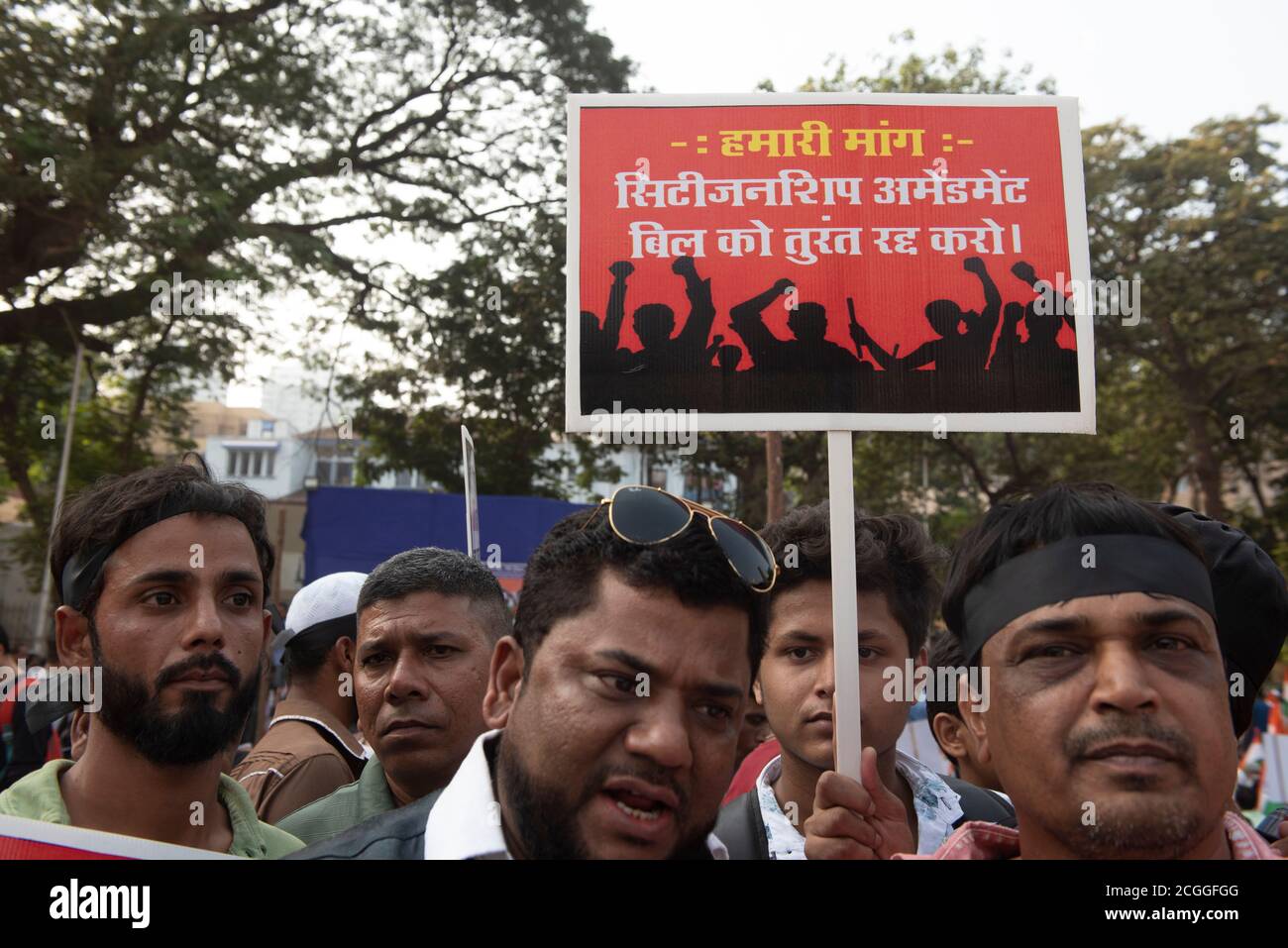 Mumbai / India 19 December 2019 Indian people protests against anti ...