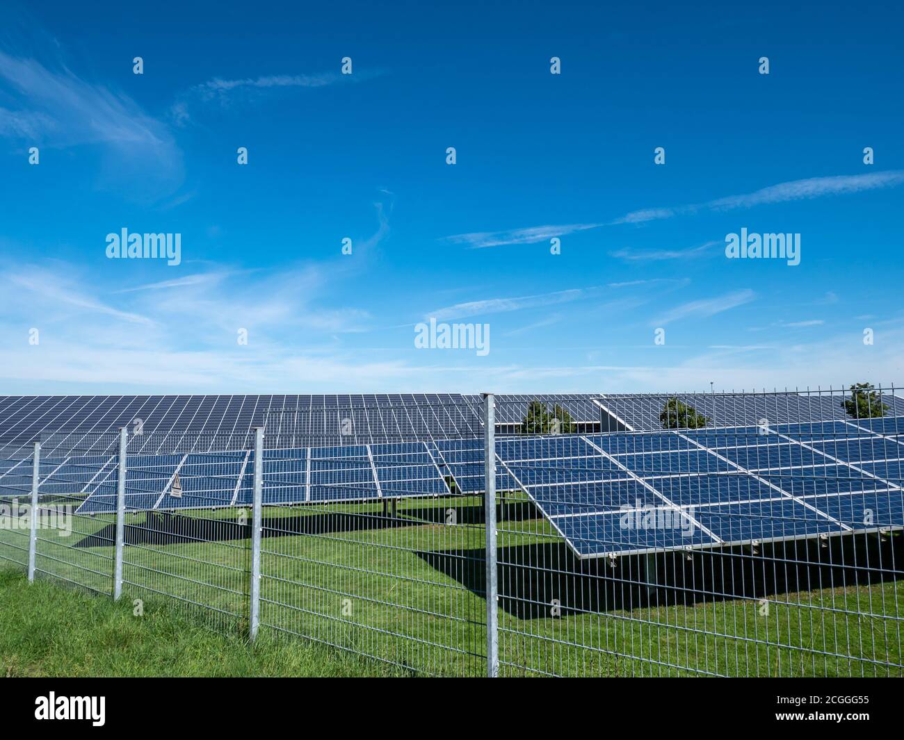 Solar park photovoltaic system environment climate ECO Stock Photo - Alamy