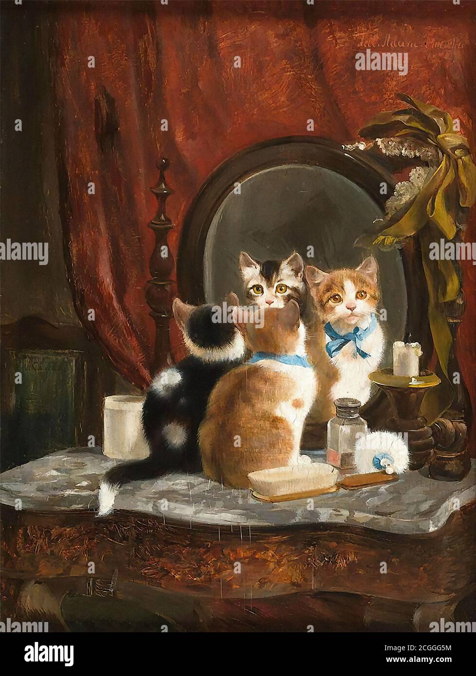Paton Frank - Mirror Mirror... - British School - 19th Century Stock ...