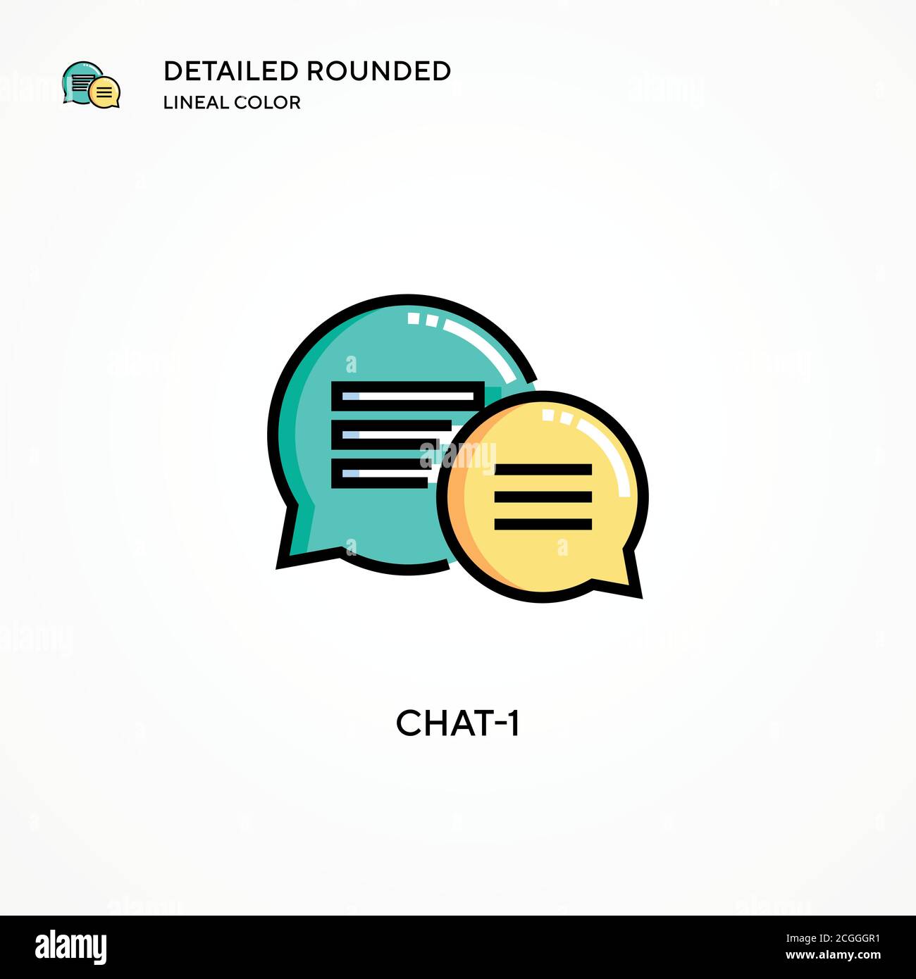 Chat-1 vector icon. Modern vector illustration concepts. Easy to edit ...