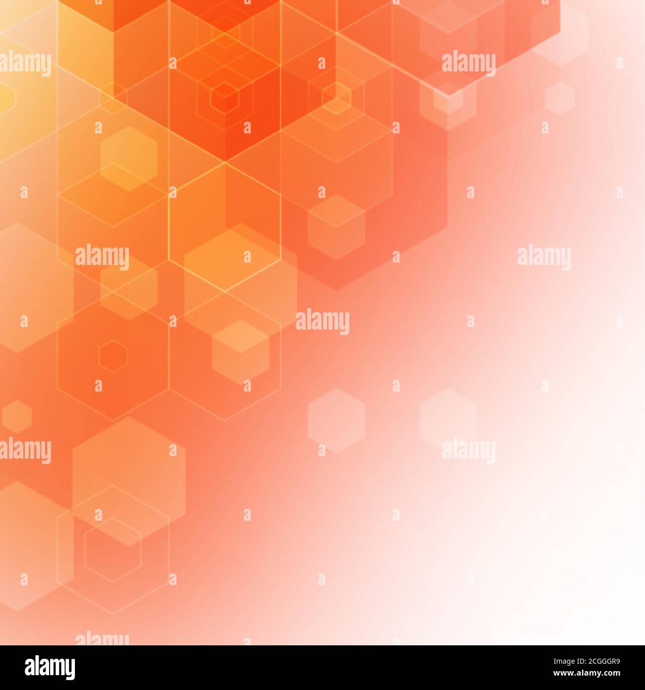 abstract geometric background. Orange hexagons. Vector eps 10 Stock ...