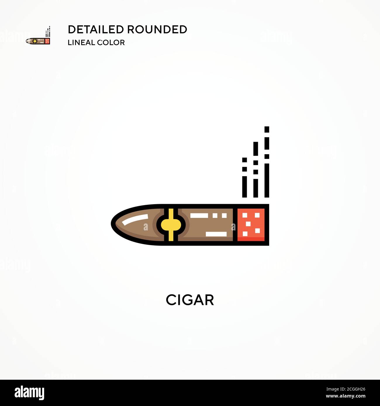 Cigar vector icon. Modern vector illustration concepts. Easy to edit ...
