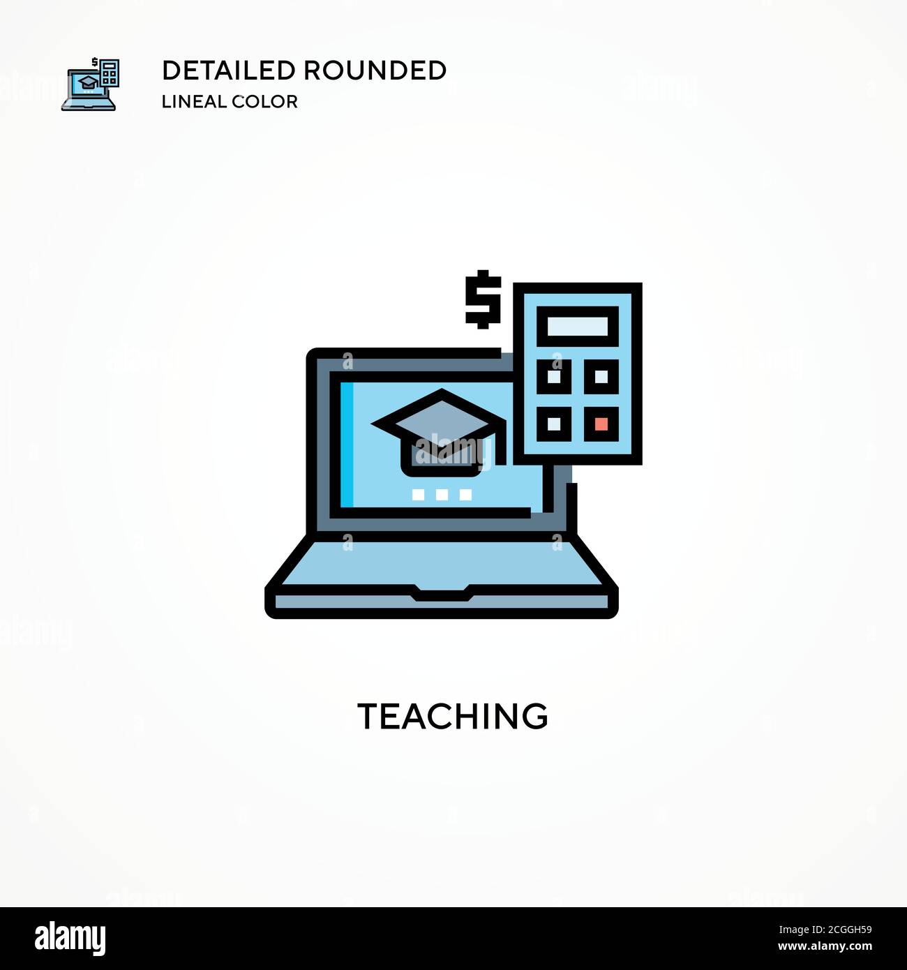 Teaching vector icon. Modern vector illustration concepts. Easy to edit ...