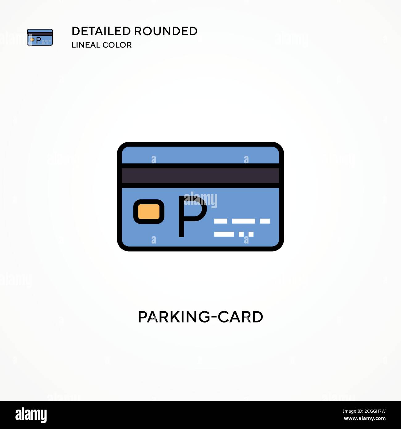 Parking-card vector icon. Modern vector illustration concepts. Easy to ...
