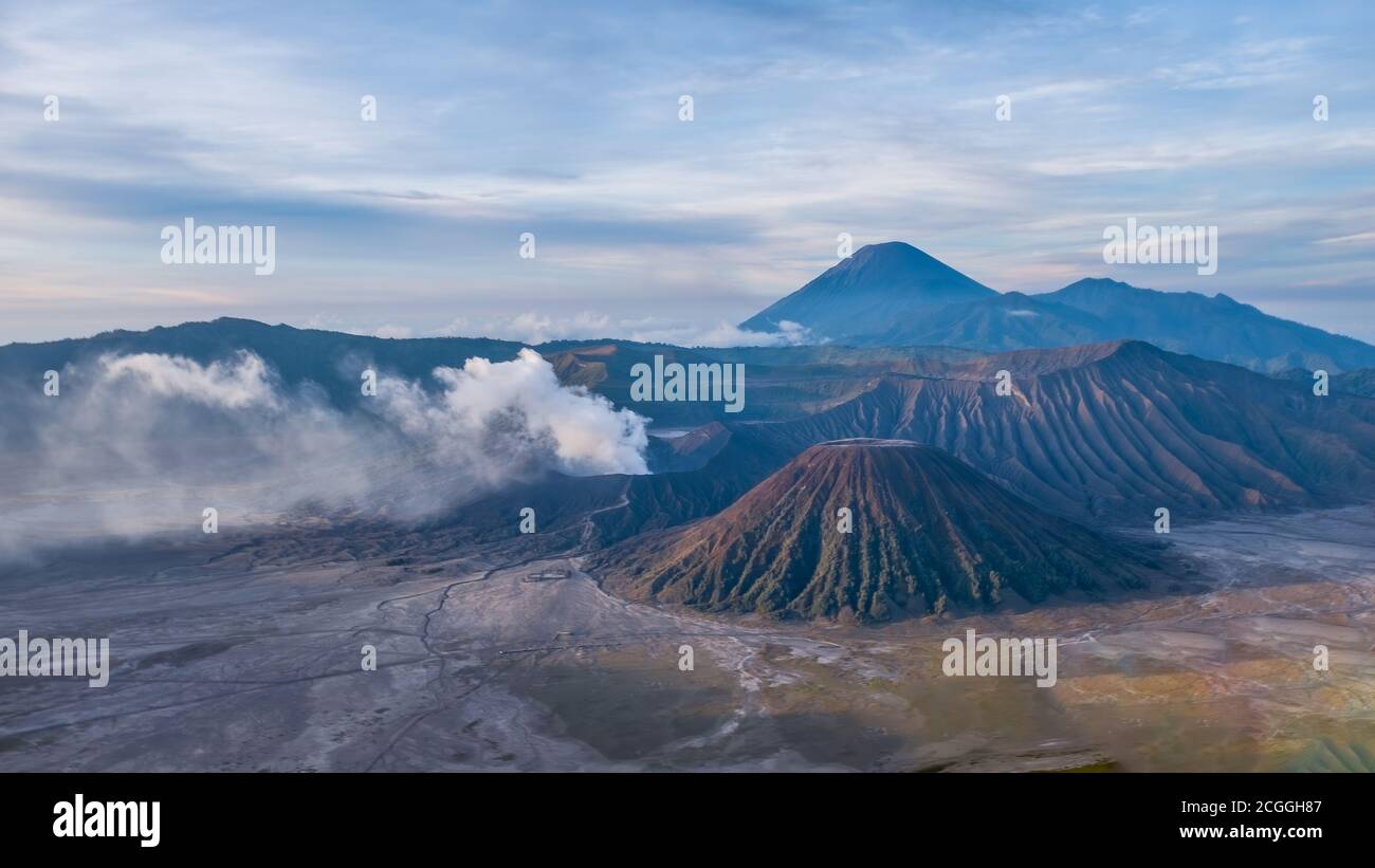 Mount Bromo in Indonesia at sunrise Stock Photo - Alamy