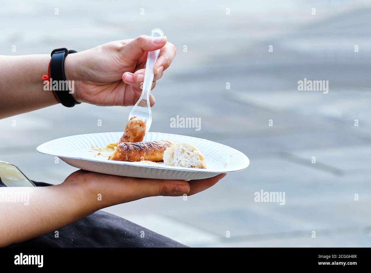 Person eating delicious healthy muesli hi-res stock photography and ...