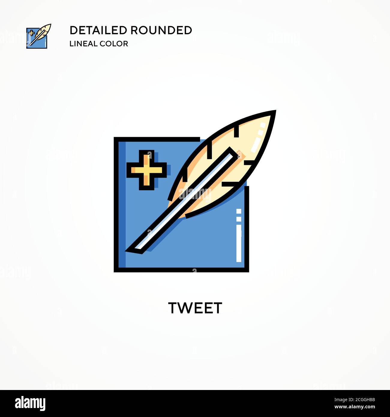 Tweet vector icon. Modern vector illustration concepts. Easy to edit ...