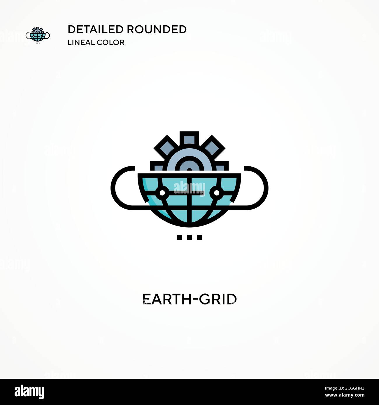 Earth-grid vector icon. Modern vector illustration concepts. Easy to ...