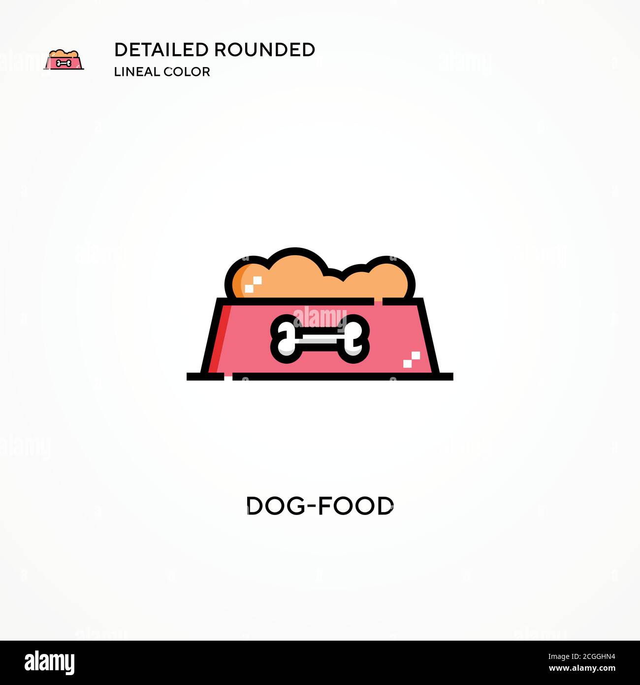Dog-food vector icon. Modern vector illustration concepts. Easy to edit ...