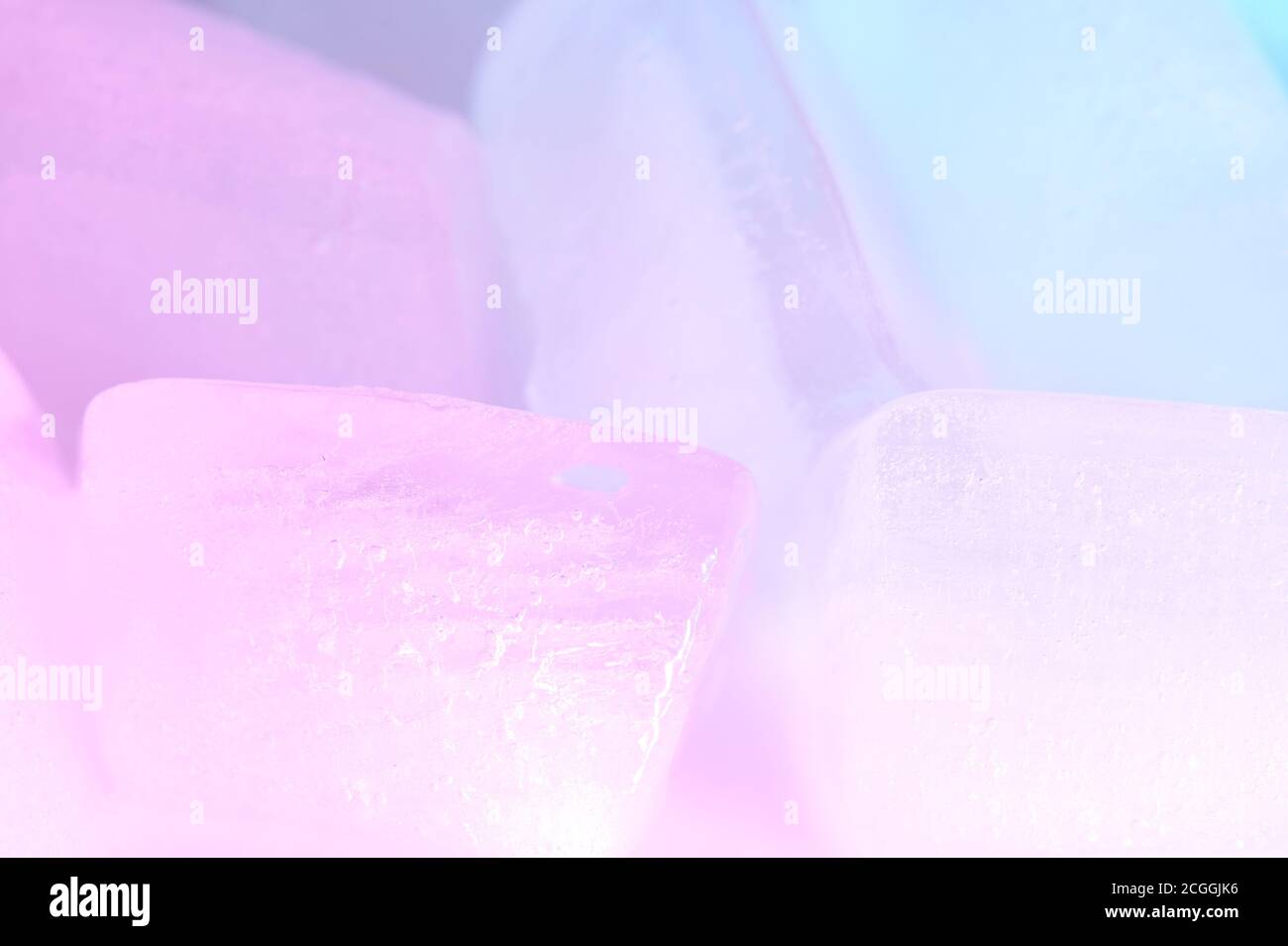 Crystals of colorful ice cubes background. Bright shiny icy surface ...