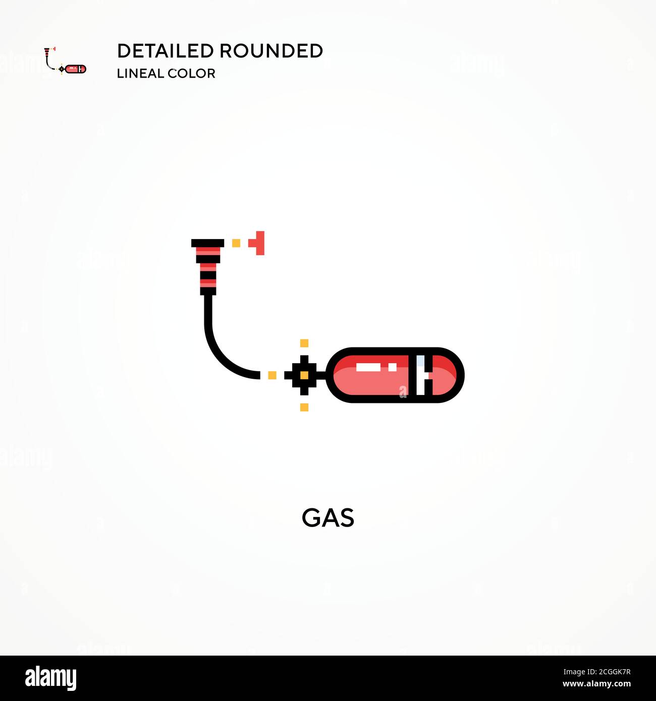 Gas vector icon. Modern vector illustration concepts. Easy to edit and ...