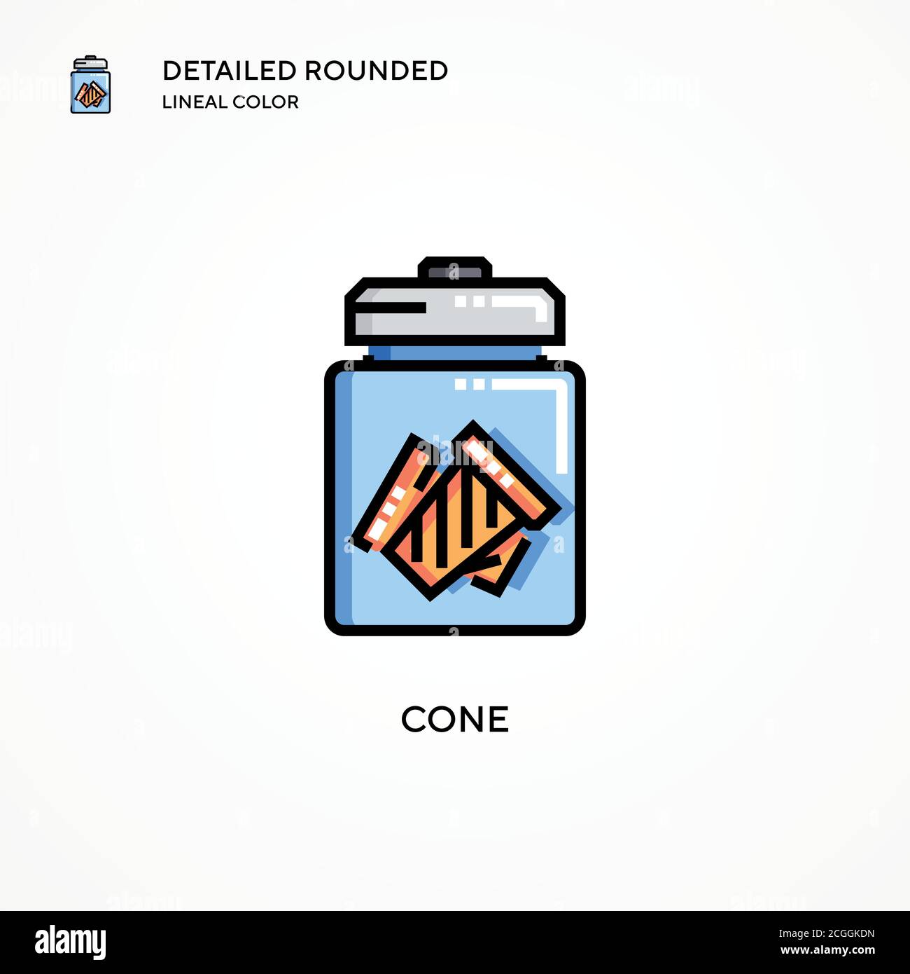 Cone vector icon. Modern vector illustration concepts. Easy to edit and ...