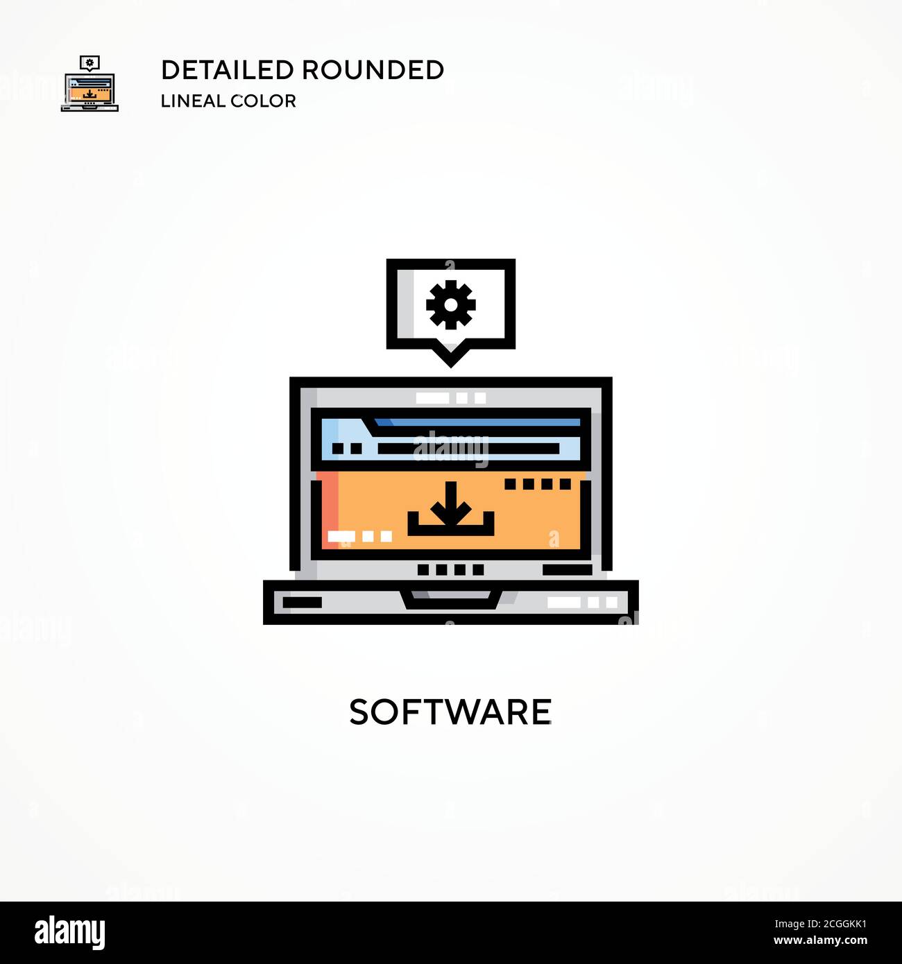 Software vector icon. Modern vector illustration concepts. Easy to edit ...